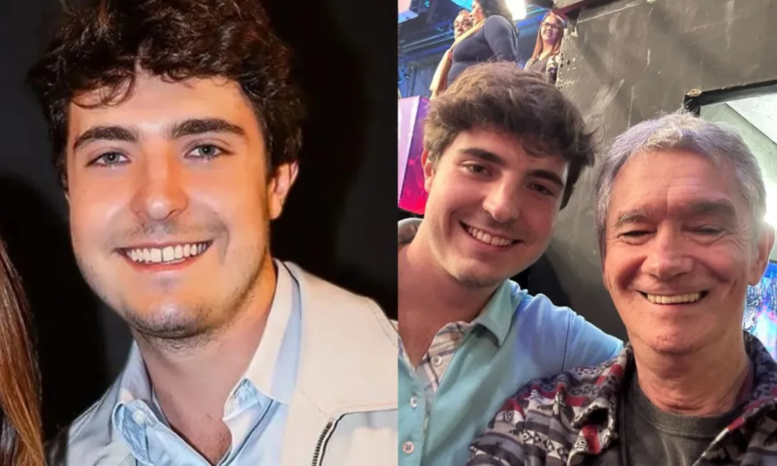 Filho de Gugu visita a Globo e revela desejo de ser apresentador