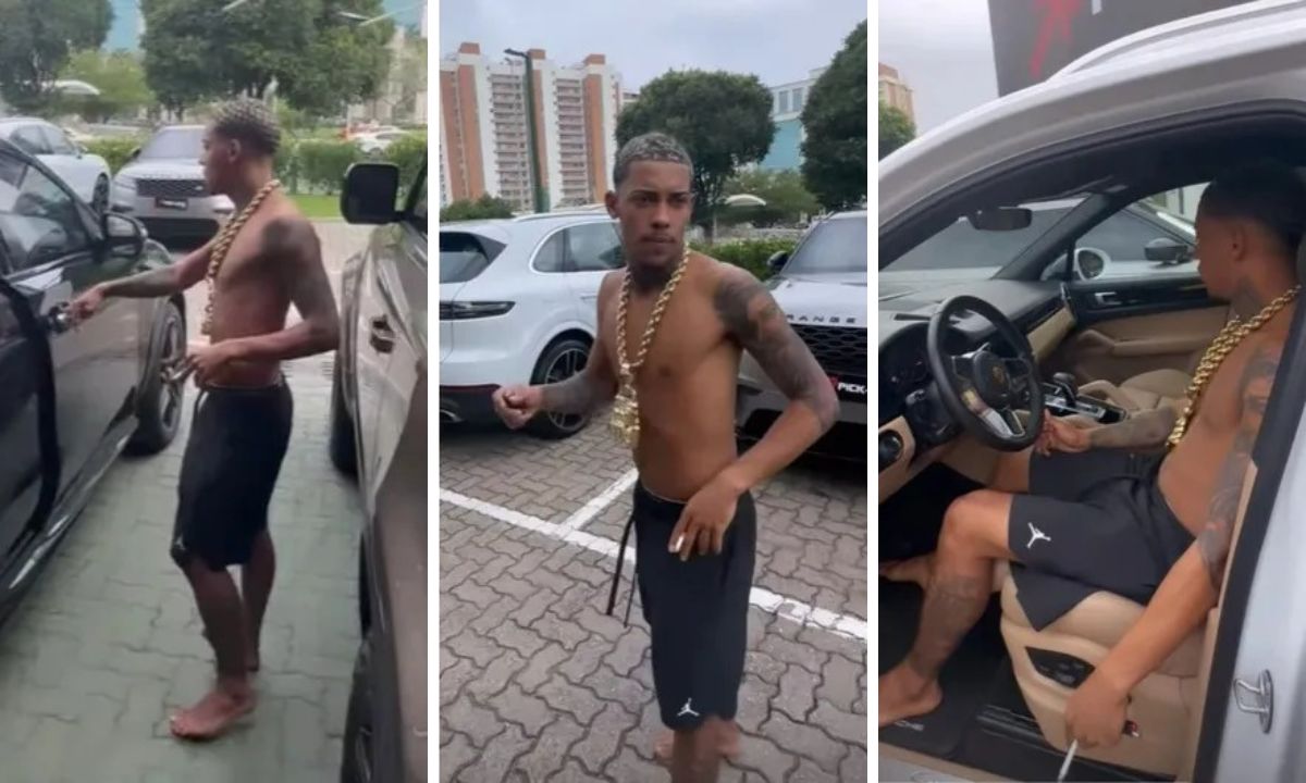 MC Poze do Rodo viraliza ao aparecer descalço e sem camisa para comprar ...