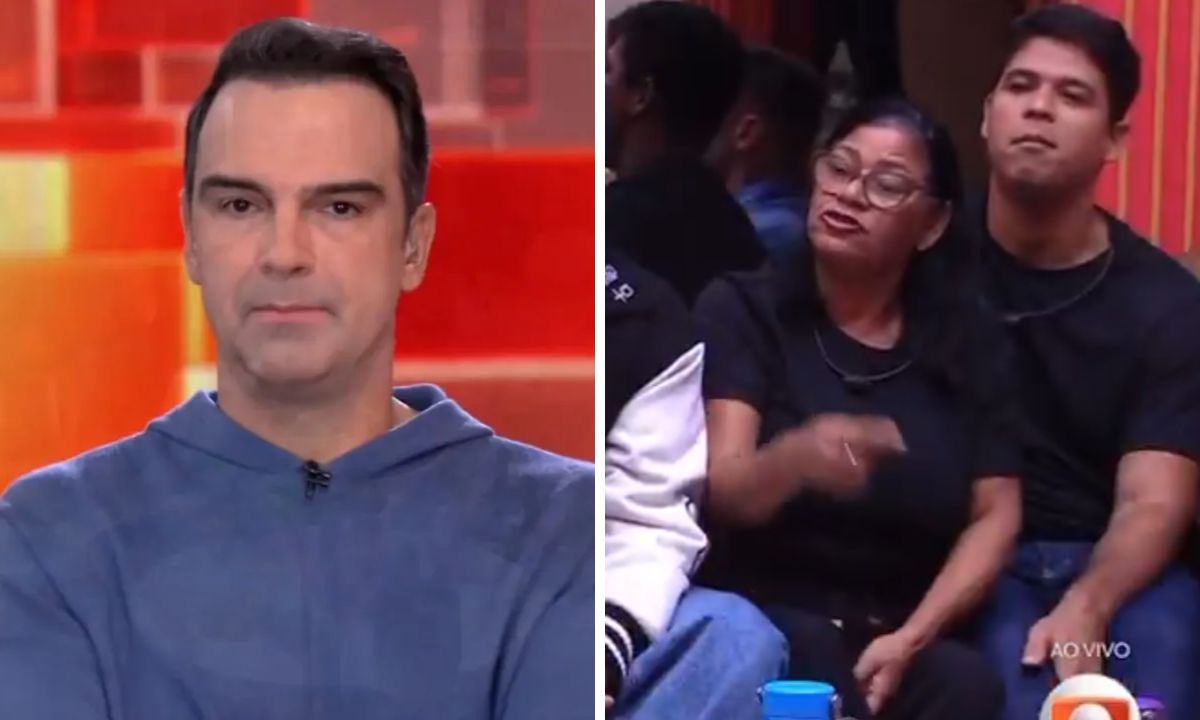 'BBB 25': Tadeu Schmidt provoca e Delma xinga brothers ao vivo