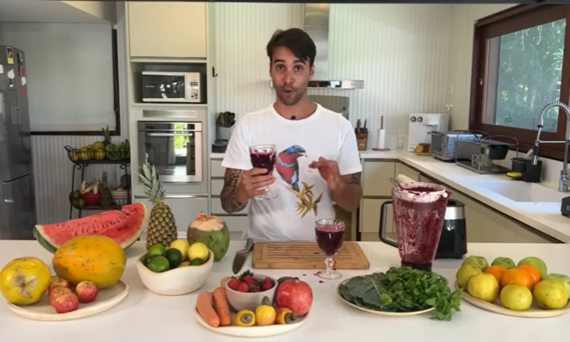 Daniel Cady ensina suco energético para maior rendimento nos treinos