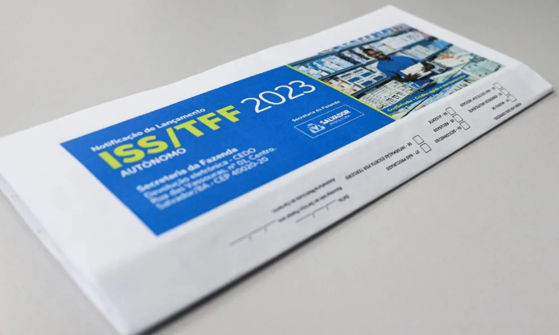 Boletos da TFF e ISS Autônomo são enviados em Salvador; saiba detalhes