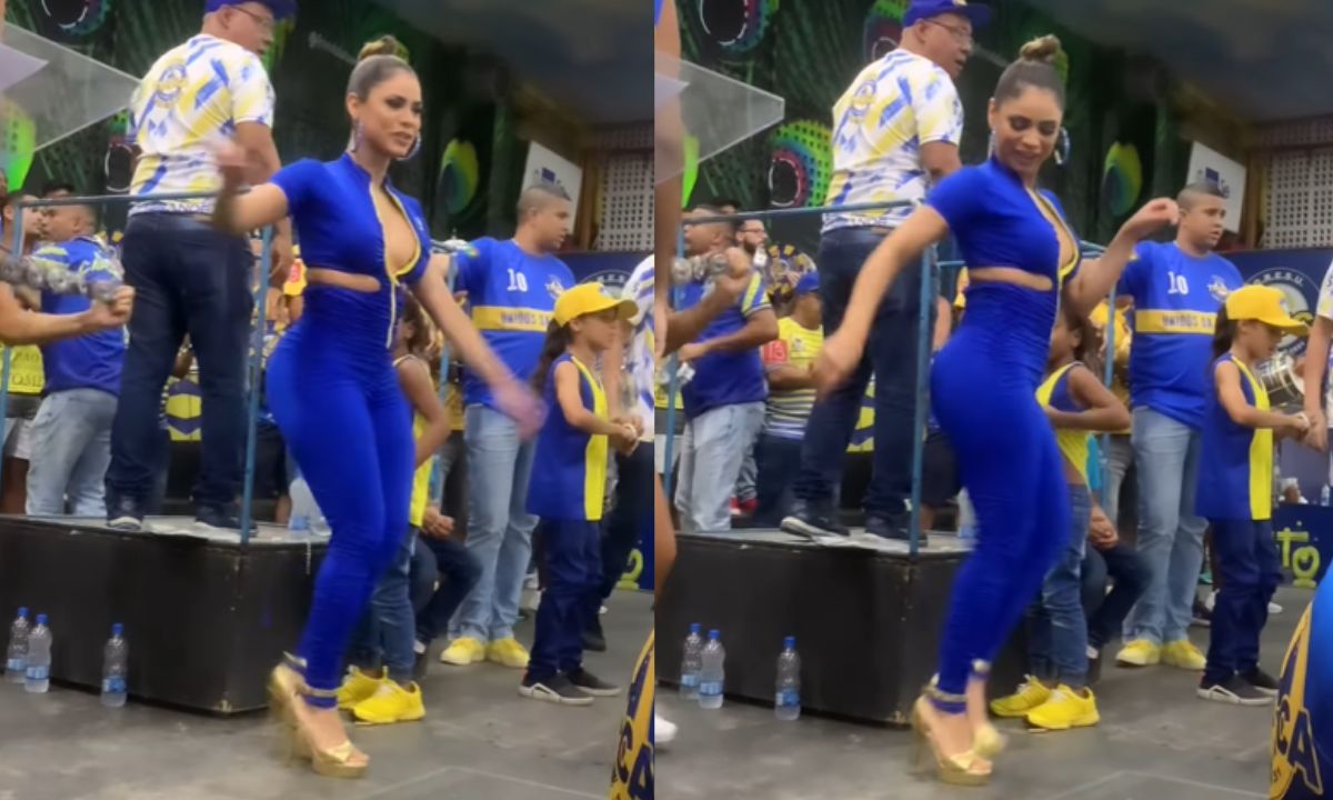 Lexa cai no samba horas após anunciar fim do casamento com MC Guimê