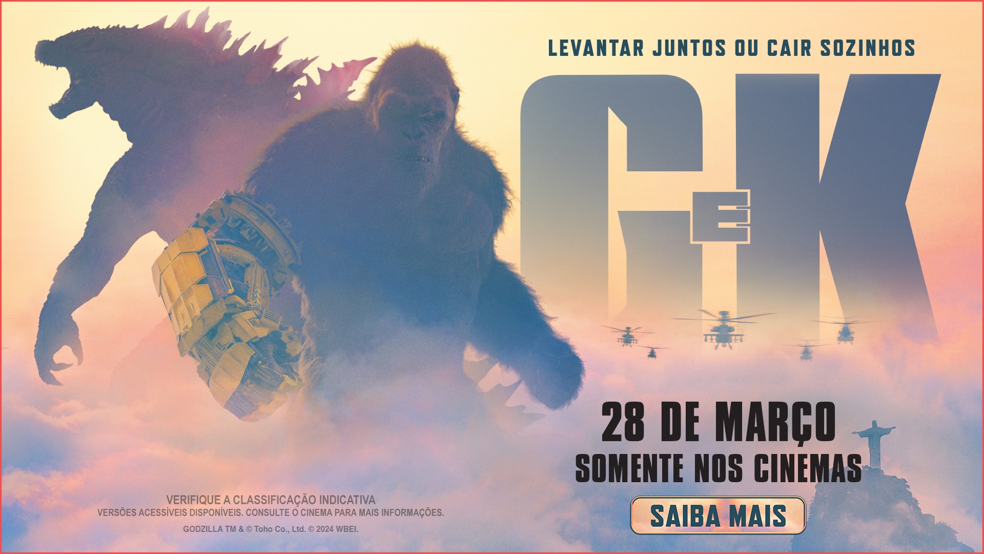 'Godzilla e Kong: O Novo Império' já está disponível nos cinemas