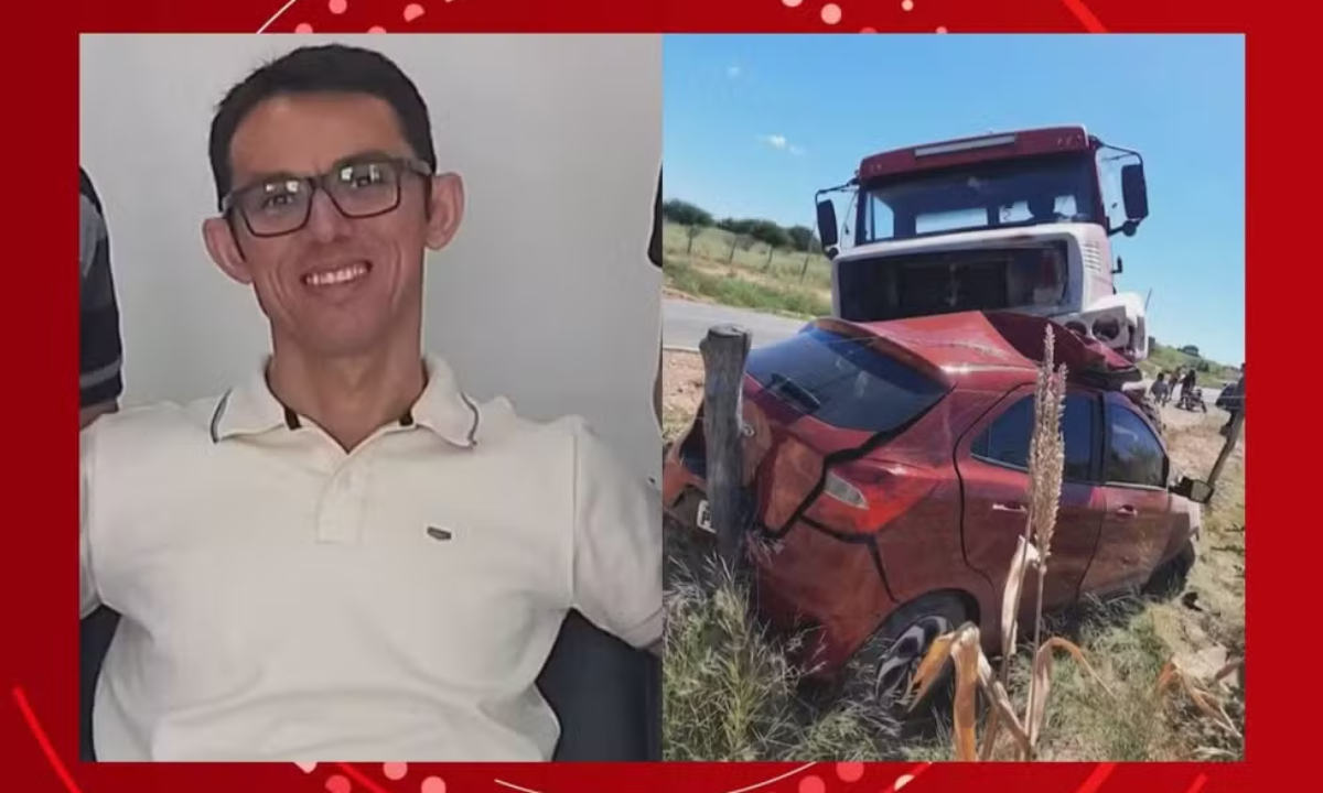 Professor morre e carro fica destruído após batida com caminhão na BA