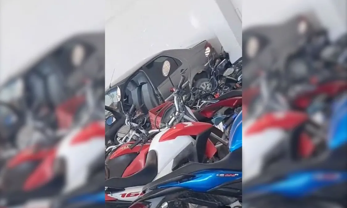 Criança de 10 anos pega carro do pai e atinge dez veículos na Bahia