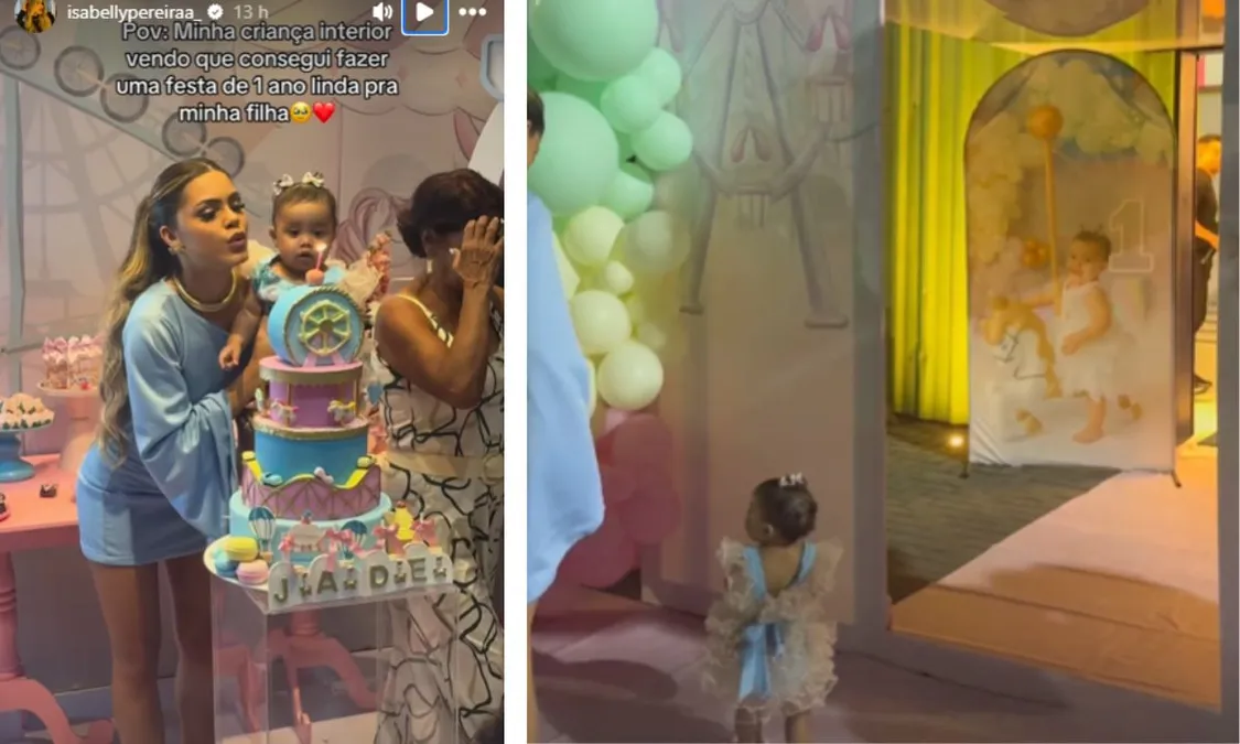 Filha de Poze do Rodo ganha festa luxuosa de 1 ano; veja tema