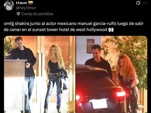 Shakira é flagrada em clima íntimo com galã da Netflix em hotel; VEJA