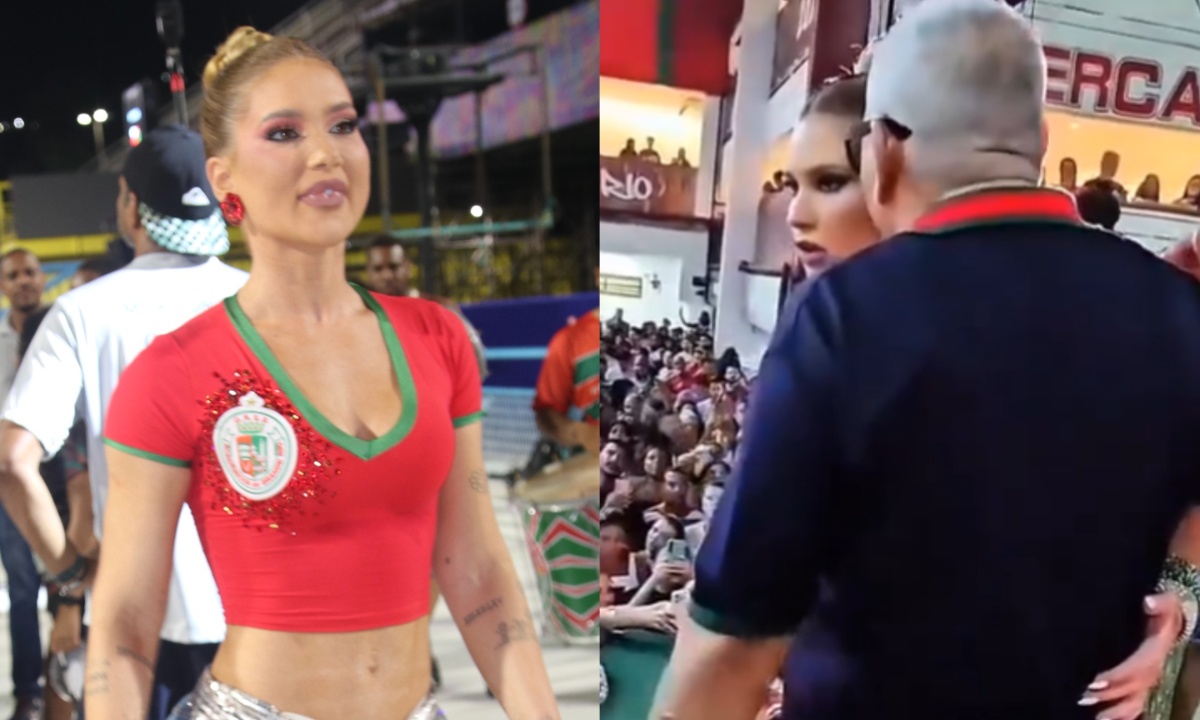 Virginia leva 'bronca' de diretor da Grande Rio durante ensaio; VÍDEO