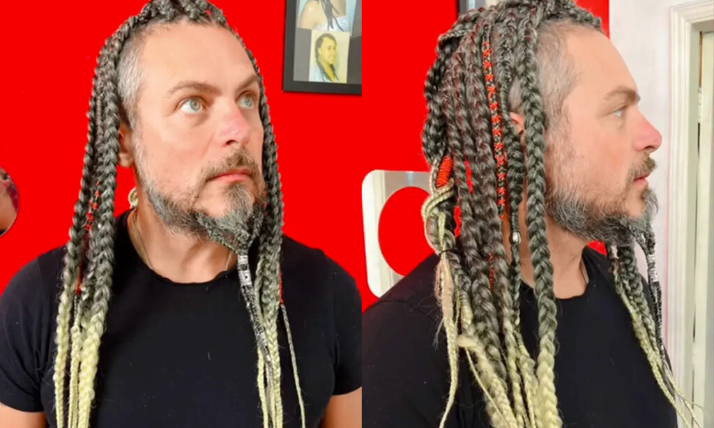 Luigi Barricelli surpreende com tranças em novo visual e desabafa: 'Sou ...