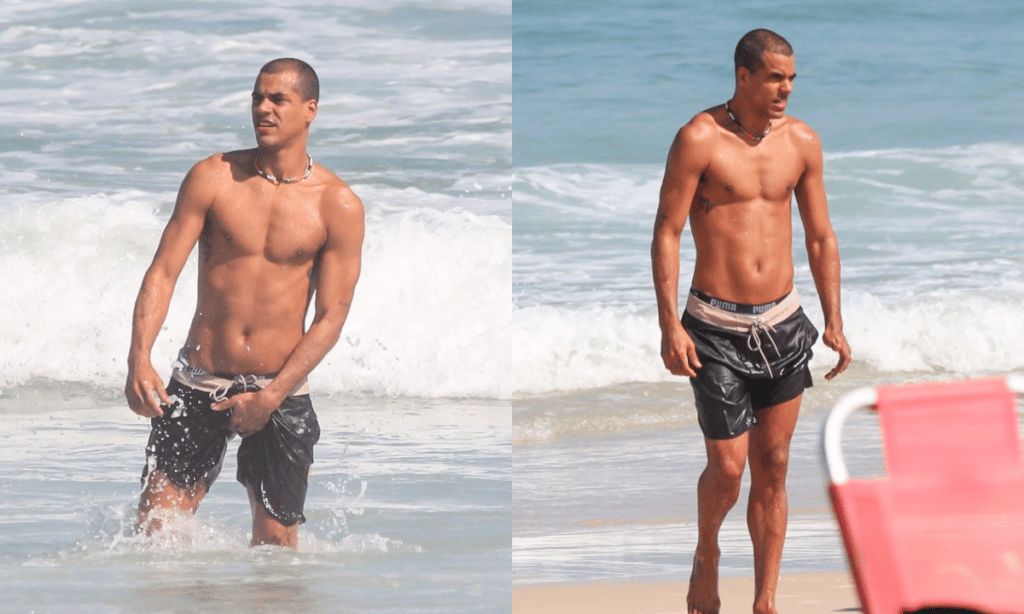 Marcello Melo Jr. curte praia da Barra da Tijuca no Rio de Janeiro ...